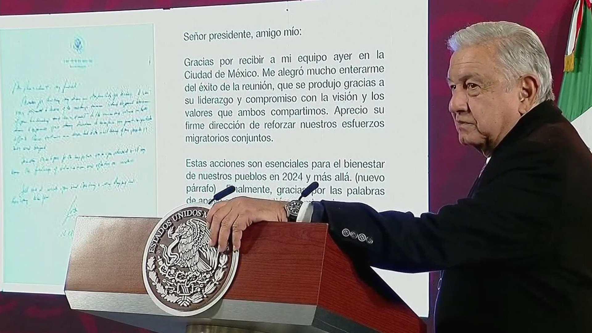 Amlo Revela Carta Que Joe Biden Le Envió Esto Dice Foro N